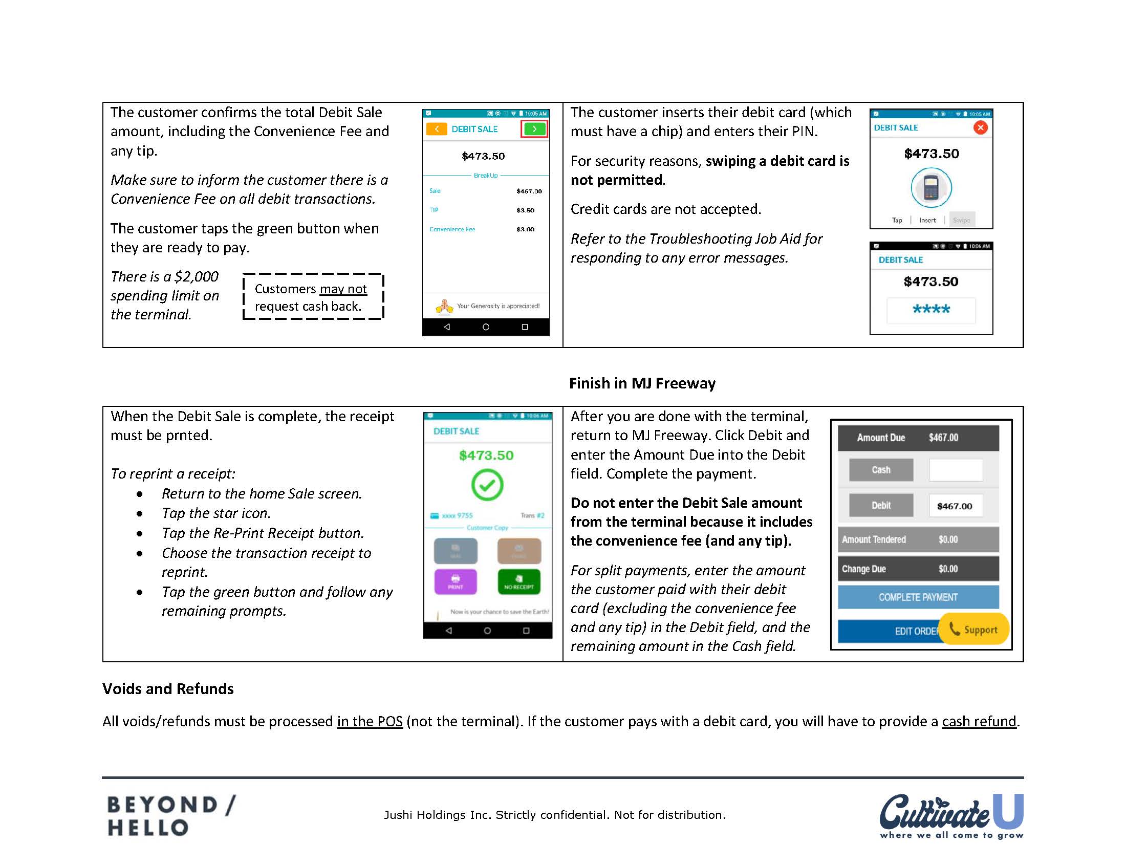How to Process a Debit Transaction with Tip (MJ Freeway) – Jushi Holdings