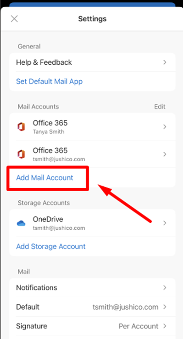 Adding a Delegated Mailbox from the Outlook Mobile App – Jushi Holdings